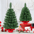 Yaheetech 2ft Mini Artificial Christmas Tree with Cement Base, Green - Walmart.com