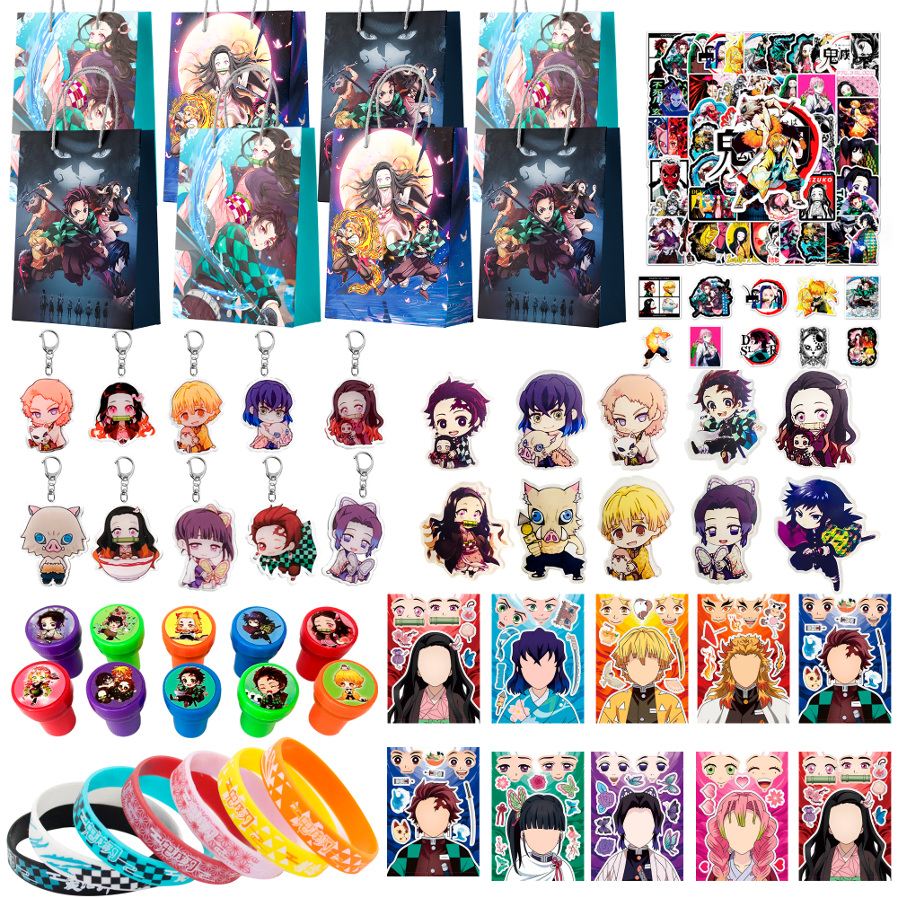 Click here for Elifjoydeco Demon Slayer Party Favors  110pcs All-... prices