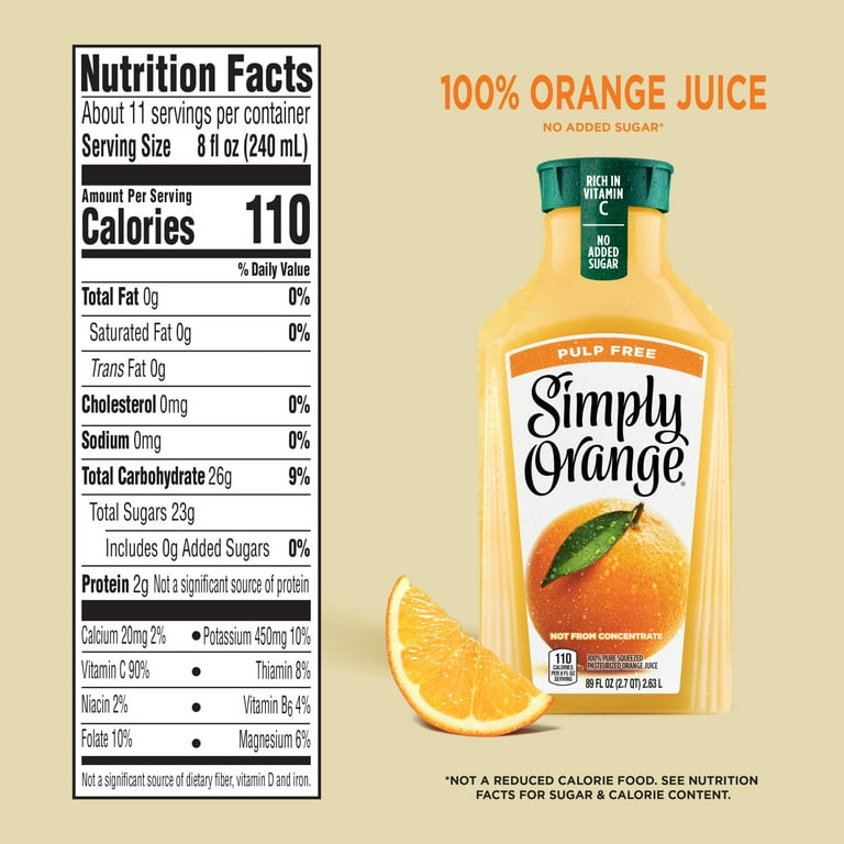 Simply Orange Juice Ads Simply Light Orange Juice Beverage Pulp Free