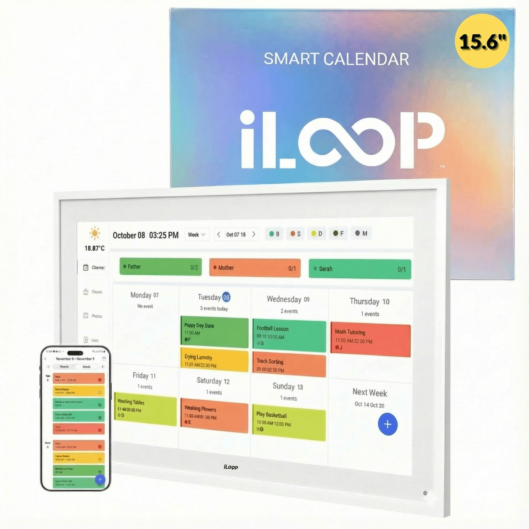 Click here for Iloop 15.6 Digital Calendar 32gb 3 Modes: Calendar... prices