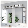 Bathroom Vanity Lights 6-Light LED Wall Mount Fixture Chrome Finish ...