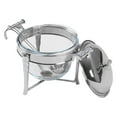 Buffet Dining Stove Chafing Dish Food Warmer Stainless Steel & Glass ...