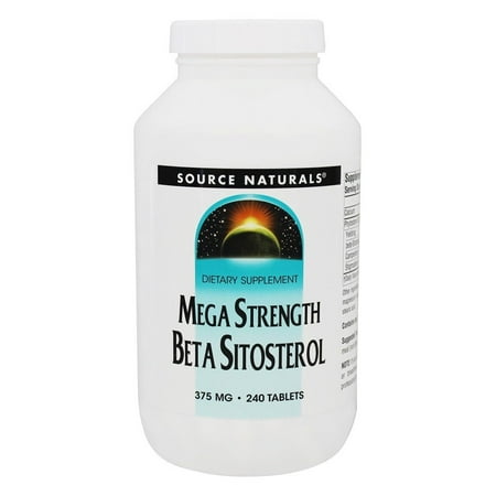 Source Naturals - Mega Strength Beta Sitosterol 375 mg. - 240 Tablets ...