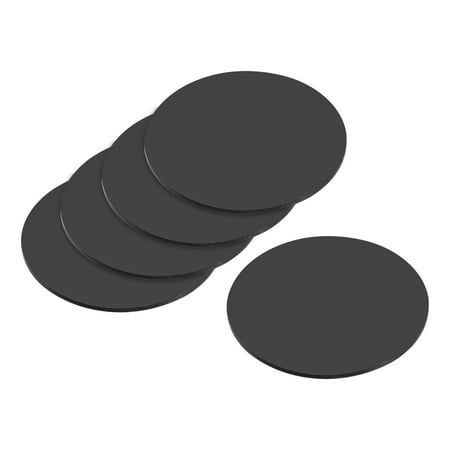 Uxcell 60MM Round Miniature Model Bases, 2MM Thick Circular Base, Black ...