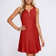 ANINEO Summer Dresses For Women 2026 Casual Sleeveless Button Down ...