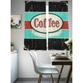 Coffee Sheer Curtains 72 inches Long, Shabby Chic Blue Red Stripes ...