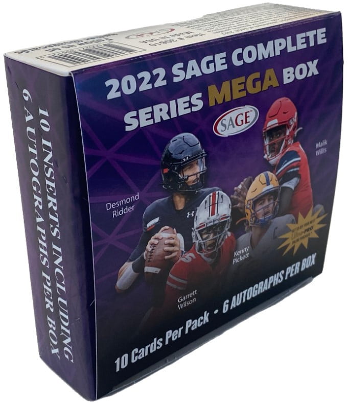 NFL 2022 Hit Complete Football Trading Card MEGA Box (10 Packs, 6 ...