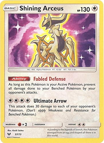 Arceus Luminoso Pokemon Holo Raro Brillante | Walmart en línea