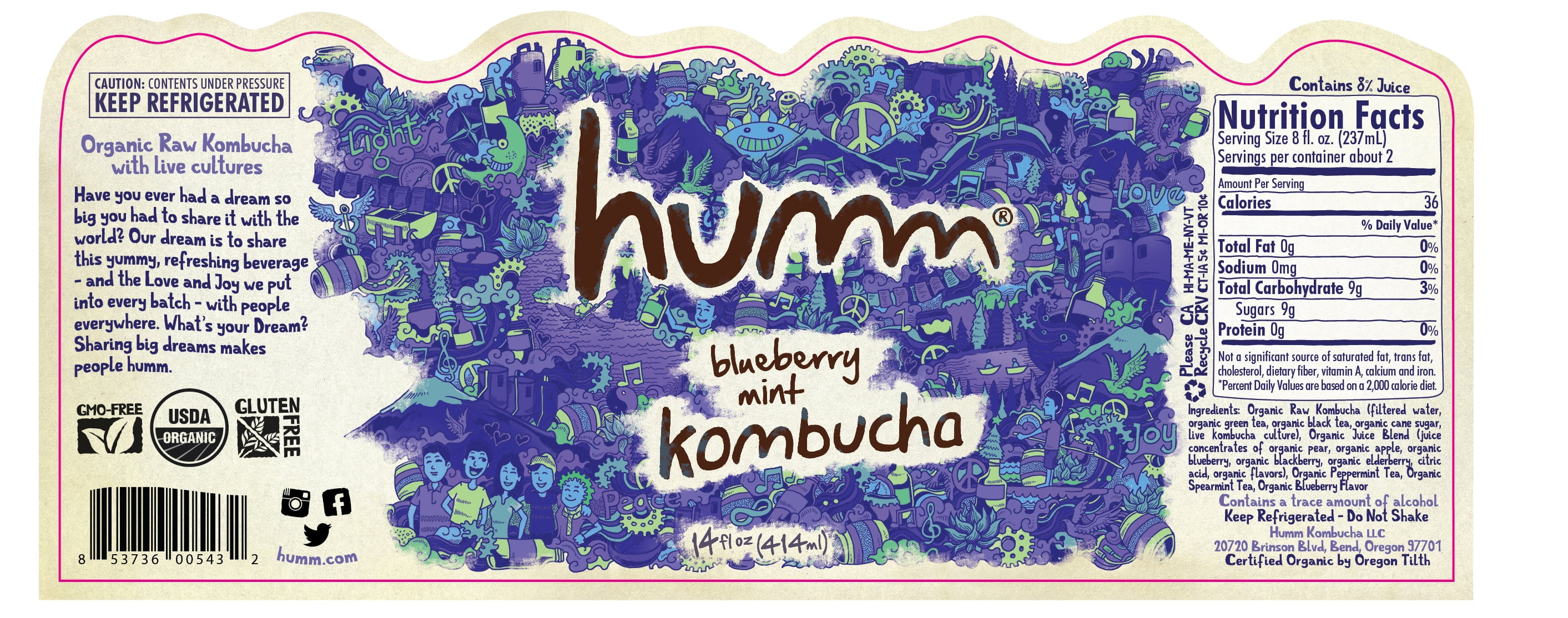 Humm Kombucha Nutrition Facts | Besto Blog