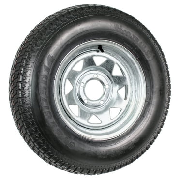 Loadstar Bias Tire and Wheel (Rim) Assembly ST215/75D-14 5 Hole C Ply ...