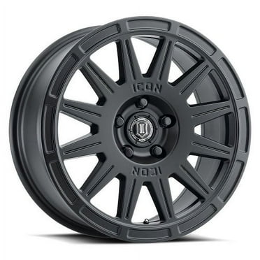 ICON ALLOYS VECTOR 6 17X8.5 6X135 6ET 106.1CB SATIN BLACK WHEEL Fits ...