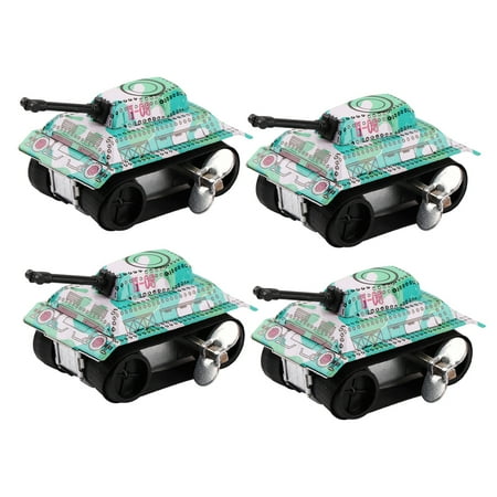 4Pcs Adorable Wind-up Tank Toys Funny Mini Tank Models Educational Toys ...