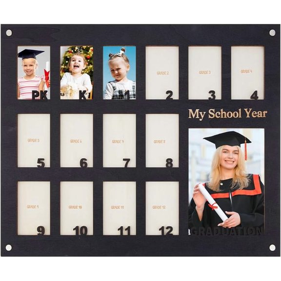 8-Opening Black Collage Photo Frame - Versatile Wall Display for Home ...