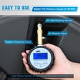 Digital Gauge 100PSI Stainless Air Chucks ANSI 2A Large Dial Wheel ...