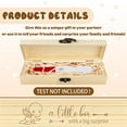 1pc Rectangle Wooden Pregnancy Test Keepsake Box with Lock Baby ...
