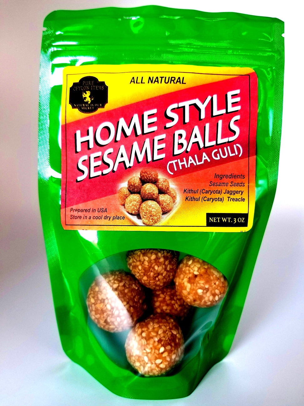 All Natural HOME STLYLE Sesame Balls (Thala Guli) 5oz - Walmart.com