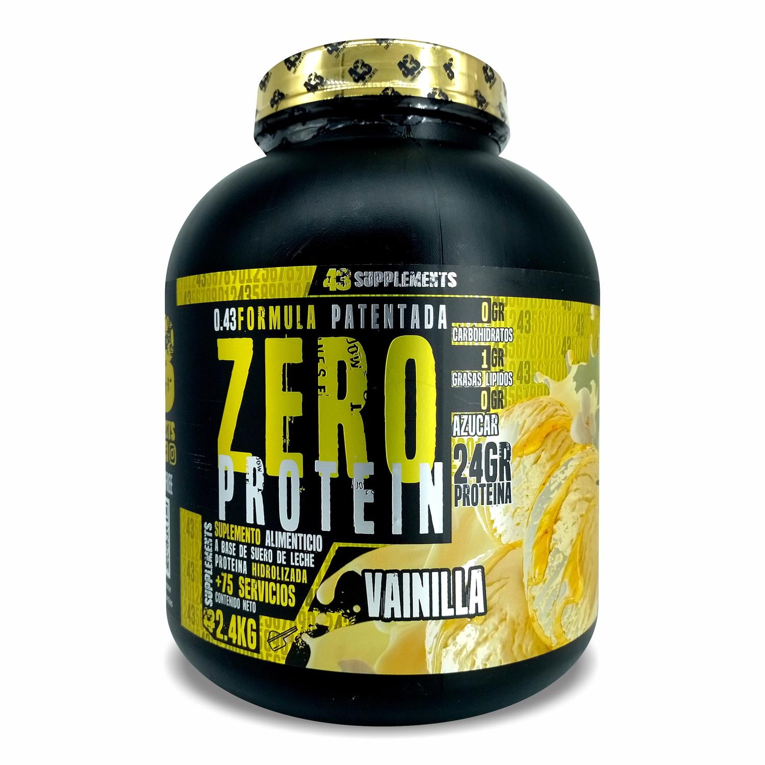 43 Proteina Zero Hidrolizada 2.4 Kg Vainilla 43 Supplements 43 ...