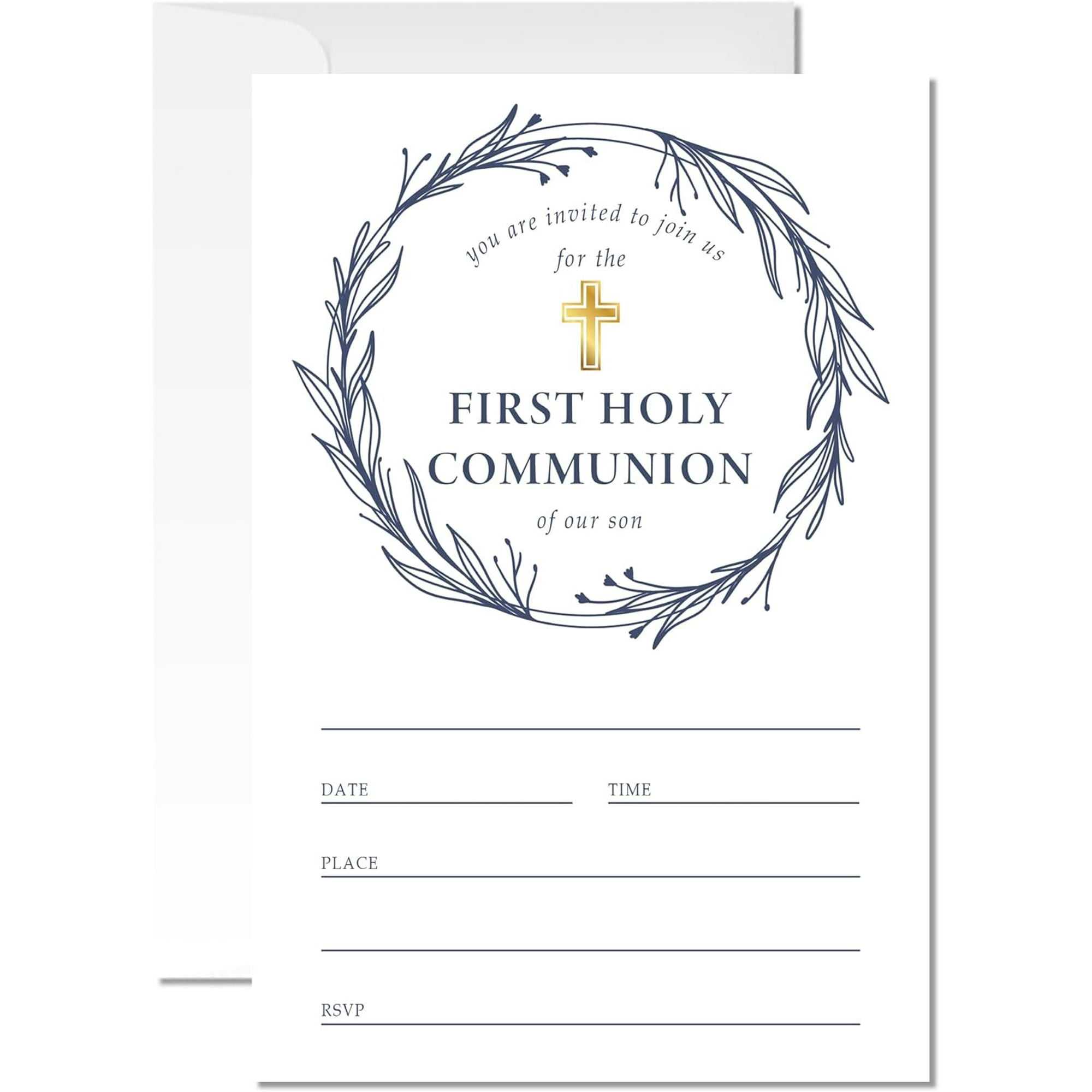 Click here for Flafree 20 First Communion Invitations For Boys Ki... prices