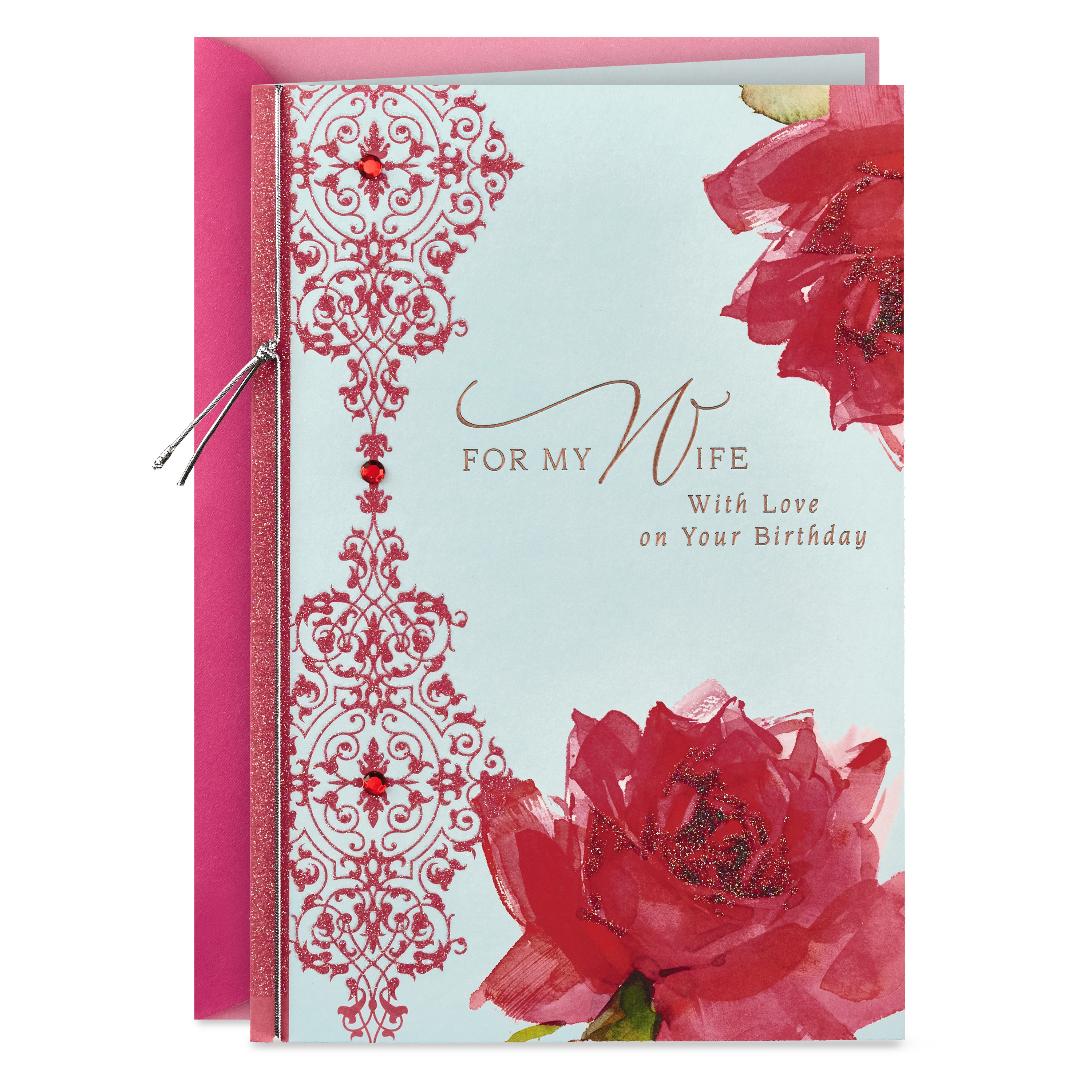Hallmark Birthday Card For Wife Roses With Pattern Walmart Hallmark Birthday Card For Wife Roses With Pattern Walmart