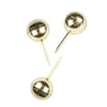 JAM Paper Push Pins, Round Head Map Tacks, 1 inch, Gold, 100/Pack ...