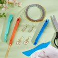 4Pcs 4 Styles Plastic Tools for Glass Hand Foiler Mixed Color 12.7~14x1 ...
