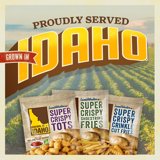Grown in Idaho Hand Cut Style Fries 28 oz Crispy Thick Skin-On French ...