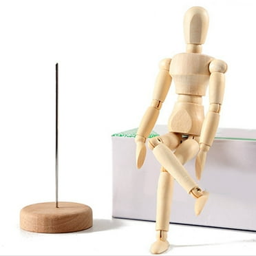 LongLiYi Wooden Puppet Ornament Mannequin Mini Toy Drawing Doll Human ...
