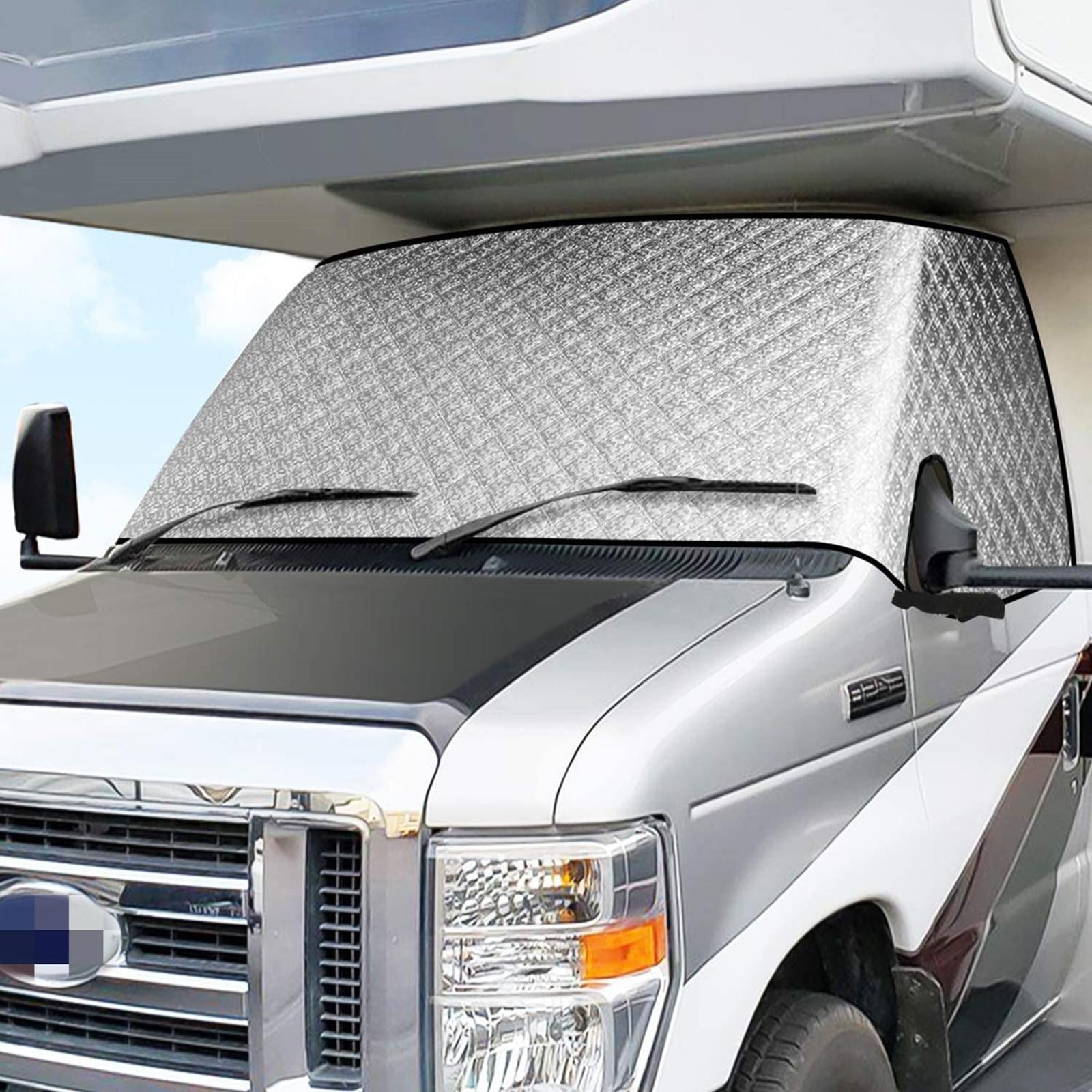 Windshield Cover Fittings Protect with Mirror Cutouts Heat Insulation ...