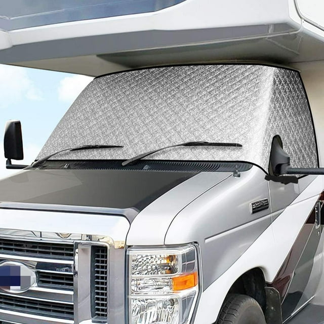 Windshield Cover Fittings Protect with Mirror Cutouts Heat Insulation ...
