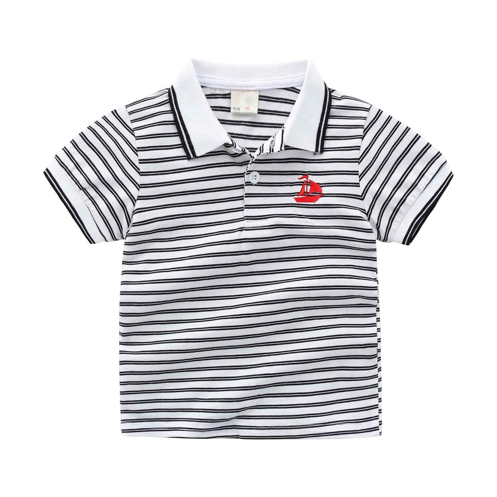 Click here for Huaiyyyy Kids Boys Polo Shirt Short Sleeve Stripe... prices