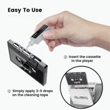 Reshow Cassette Head Cleaner, Includes 2 Cleaning Fluids, Safe Reusable ...