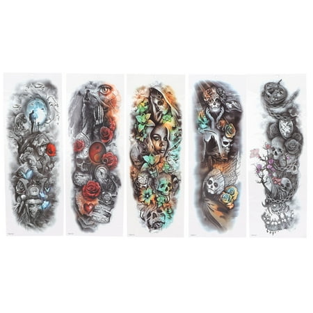 Temporary Arm Stickers, Full Sleeve Sticker Arm Stickers 3D Men Sticker ...