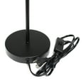 Simple Designs Contemporary Black Stick Lamp for Desk or Bedroom with ...