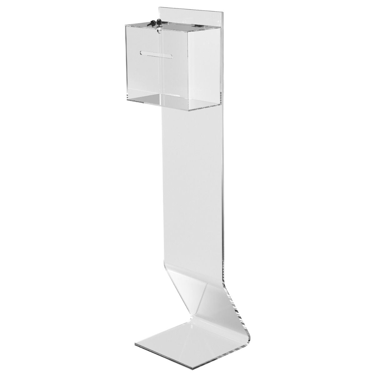 Kingdom Acrylic Mounted Donation Box with Lock and Key | Secure and ...