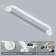 20 Inch Shower Grab Bar 1.25" Dia, White Anti Slip Bathroom Grab Bar ...