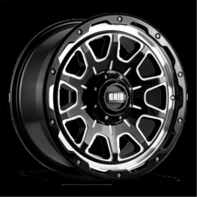 E17927M178 17 x 9 GD15 - 12 mm Offset 5 x 114.3 Gloss Black with Milled ...