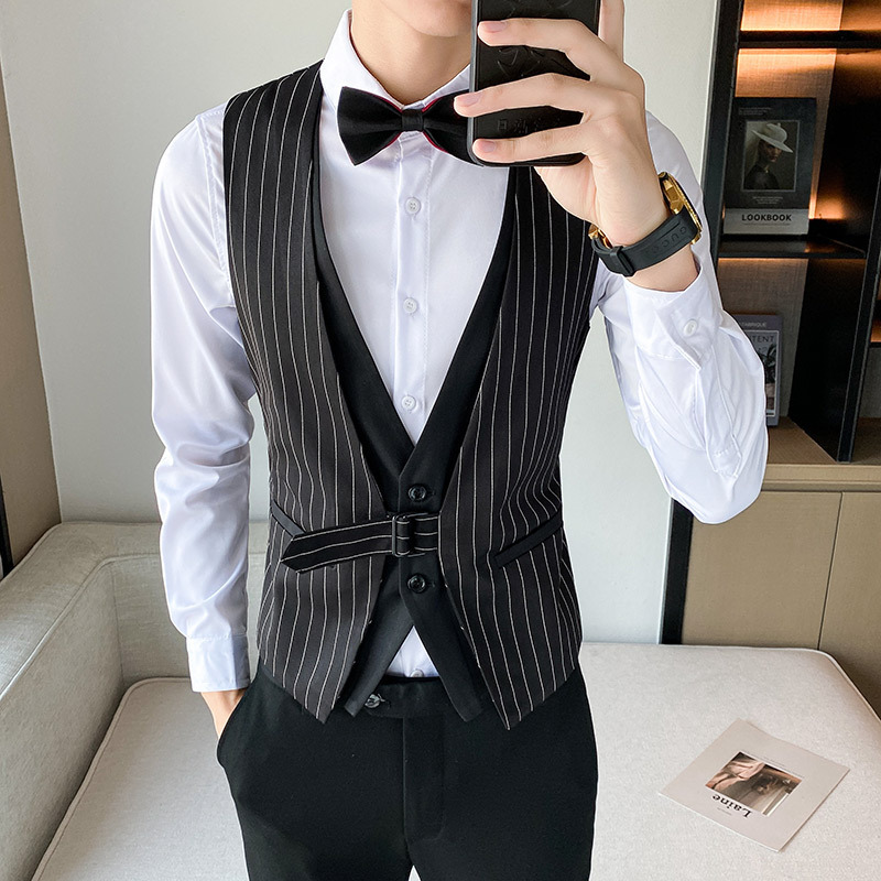 Main Promotion Sales Volume Product 2024 Men's Youth Striped Fake Two ...