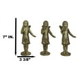 Set Of 3 Cast Iron Rustic Enchanted Fantasy Girl Fairy Pixie With Bird ...