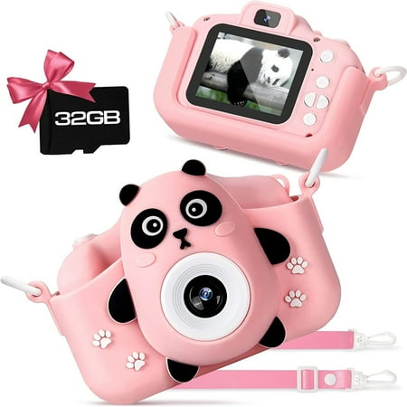 Panda Camera for Kids, Upgraded Dual-Camera, 8X Digital Zoom with a ...