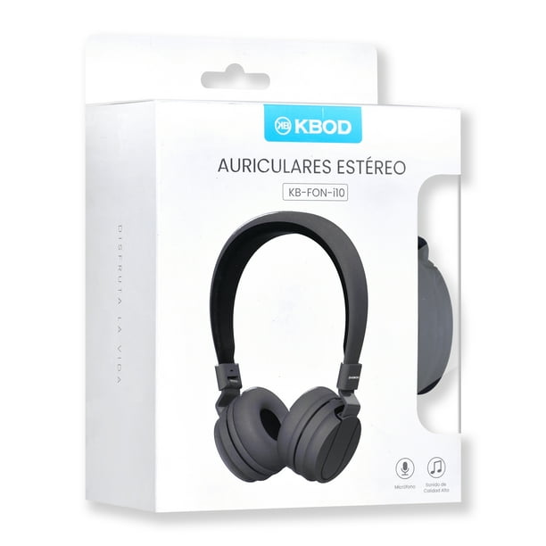 Audífonos KBOD FON i10 40mm Con Cable Negro | Walmart en línea