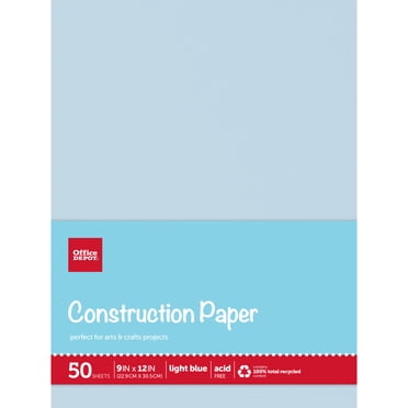 Tru-Ray Pack of 50 Colored Sulphite Construction Paper, 9 x 12 Inches ...