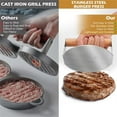 XINSDOAKK Smash Burger Press -Grill Essential,Stainless Steel Non-stick ...