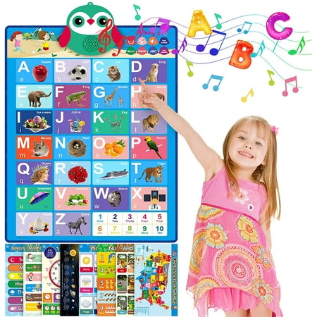 HSD Electronic Interactive Alphabet Wall Chart, Talking Poster with ABC ...