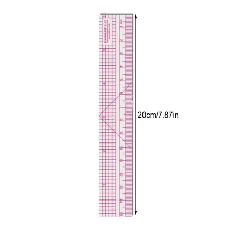 Clear Sewing Rulers Lightweight Convenient Metric System Measurement ...