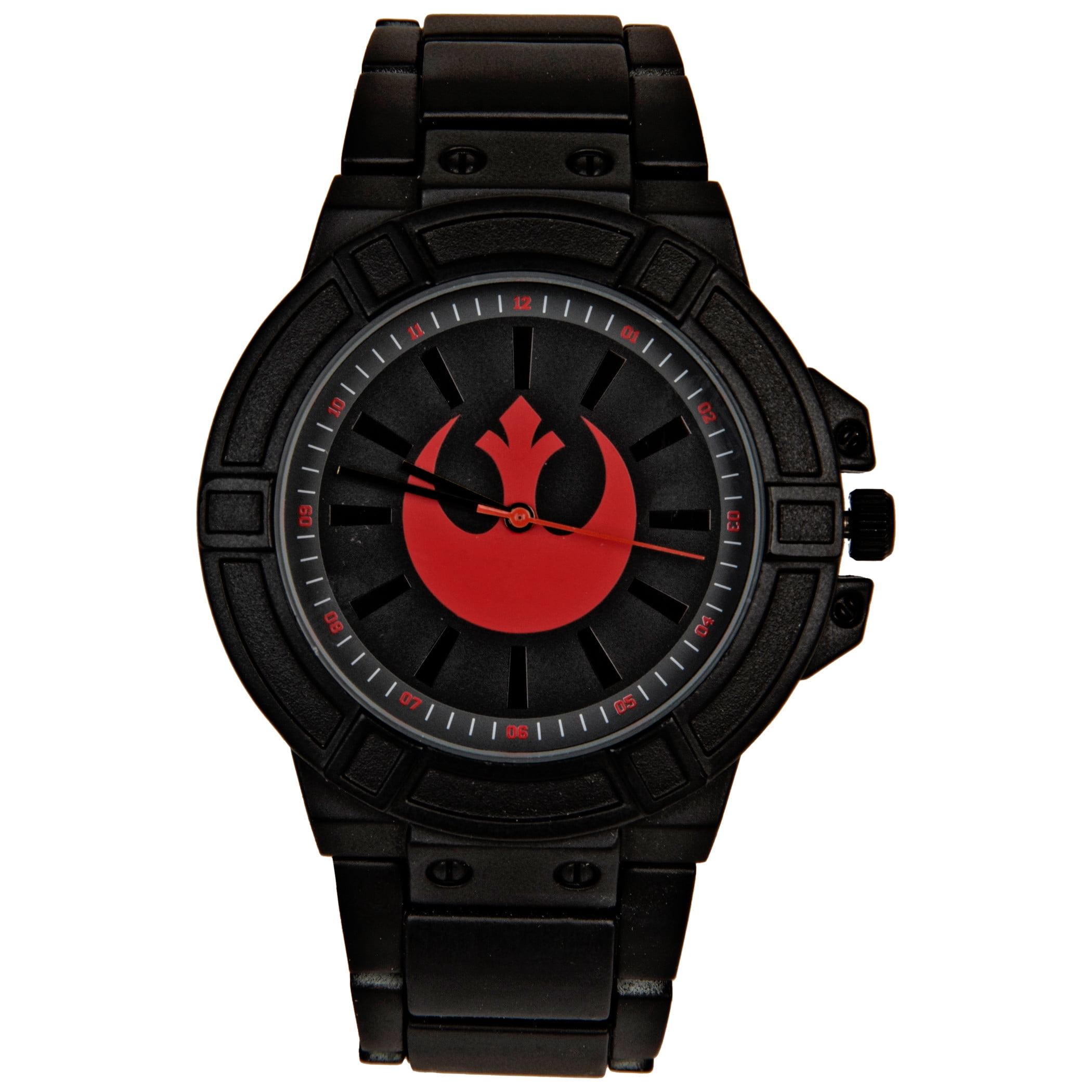 Star Wars Rebel Hope Symbol Watch Face with Black Metal Band - Walmart.com