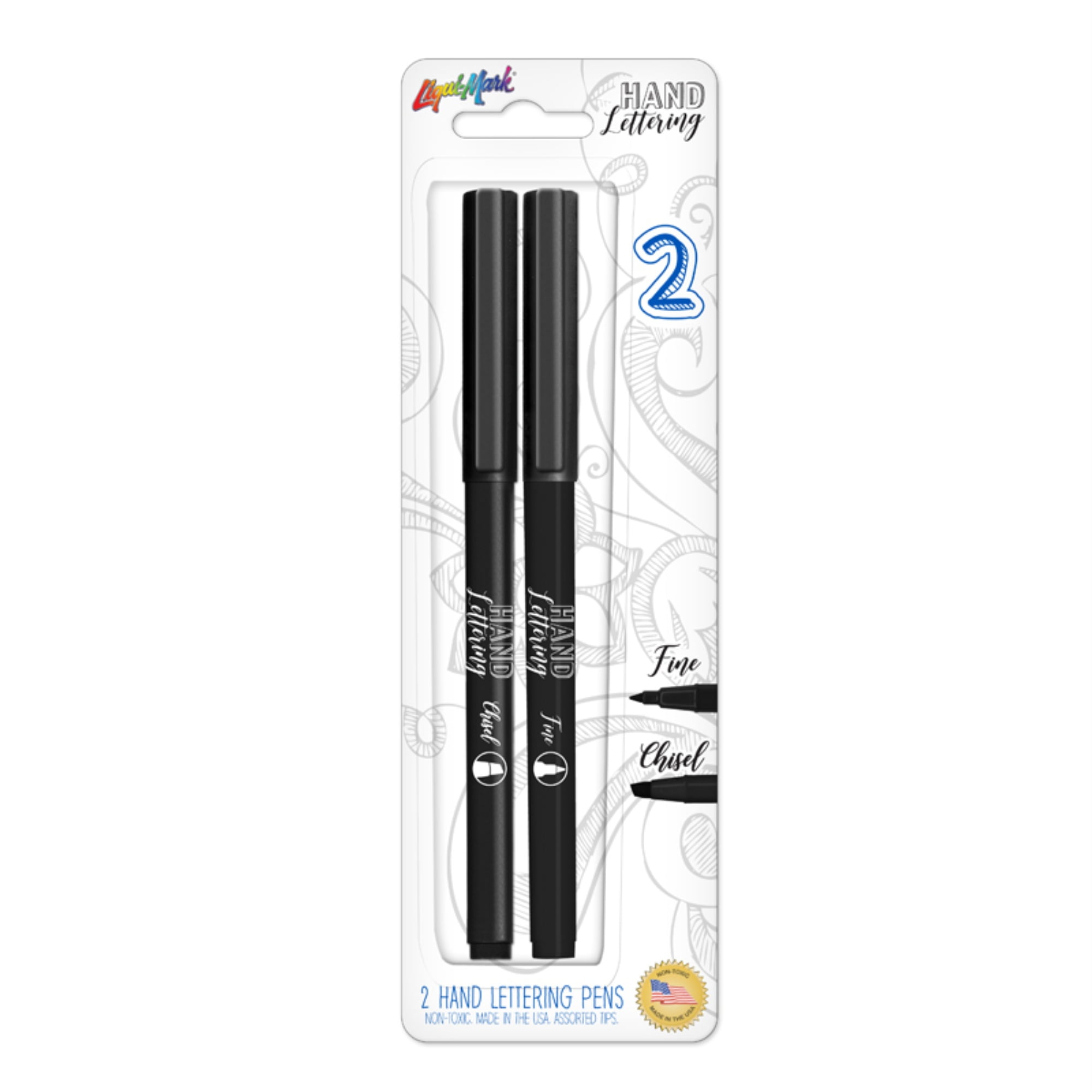 2pk Pocket Hand Lettering Markers - 1 Chisel & 1 Fine Point - Walmart.com