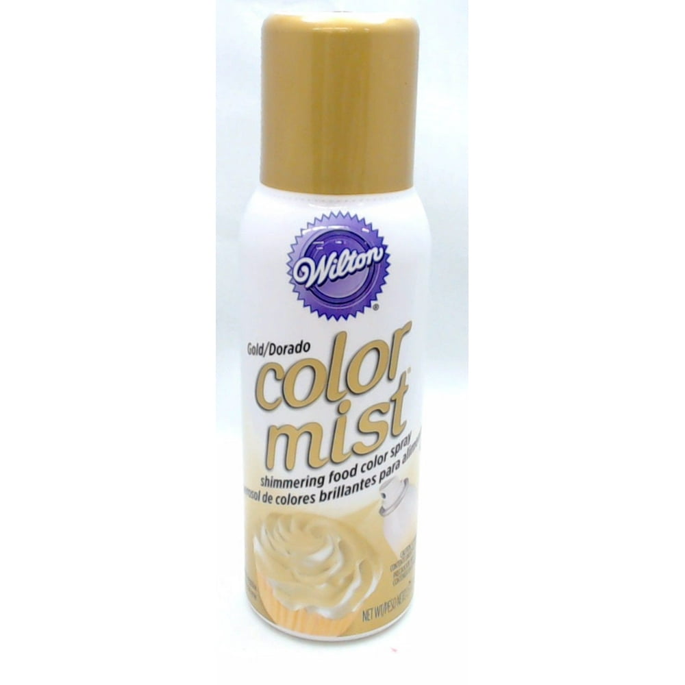 710-5520, Wilton 1.5 Oz Gold Color Mist Shimmering Food Color Spray ...