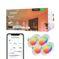 Nanoleaf Smart LED Ceiling Lights 4" Downlight 4PK - Walmart.com