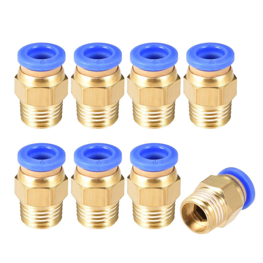 Conector Manguera Unique Bargains Racor Neumatico Recto 8mm x 1/4NPT ...