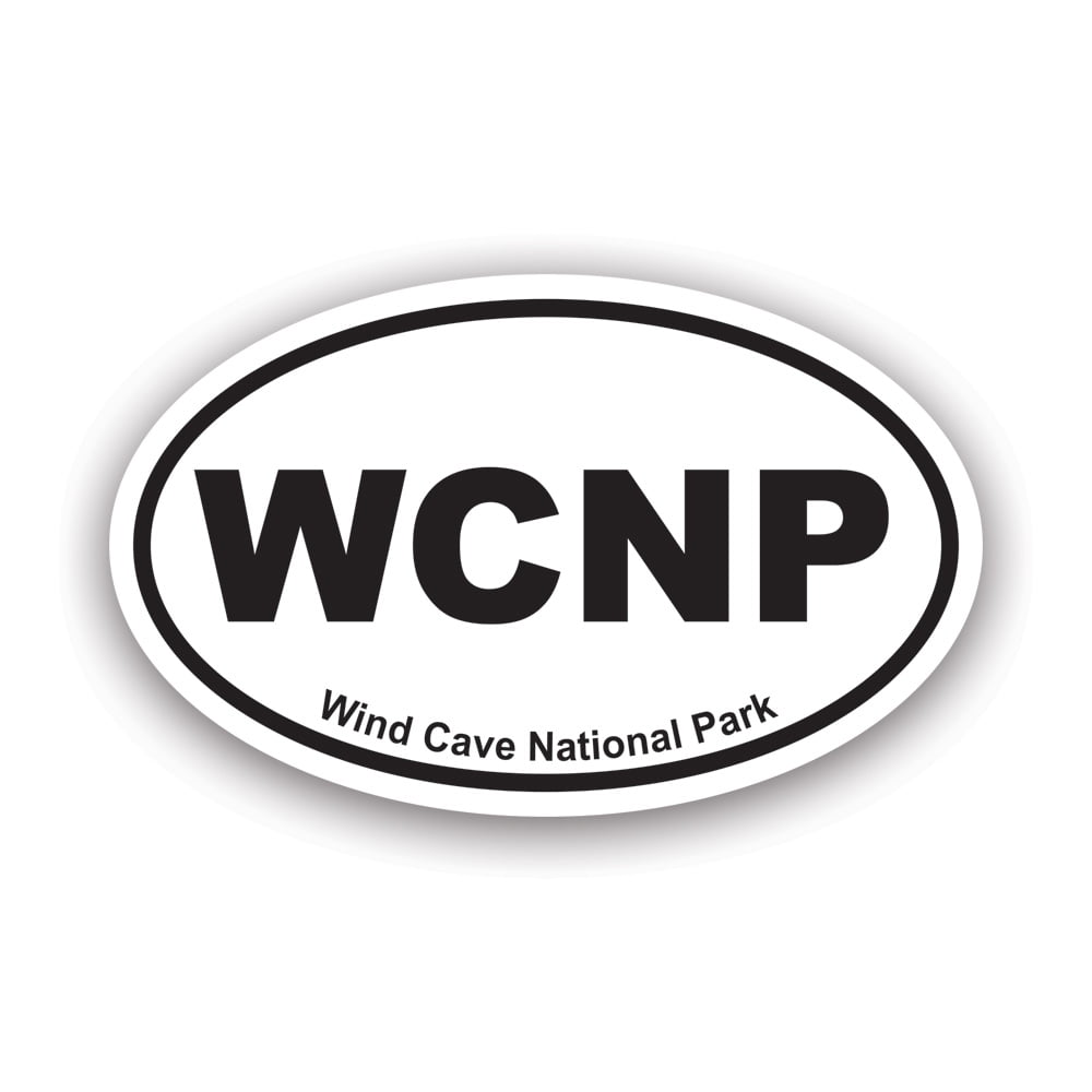 Wind Cave National Park Oval Sticker Decal - Self Adhesive Vinyl ...